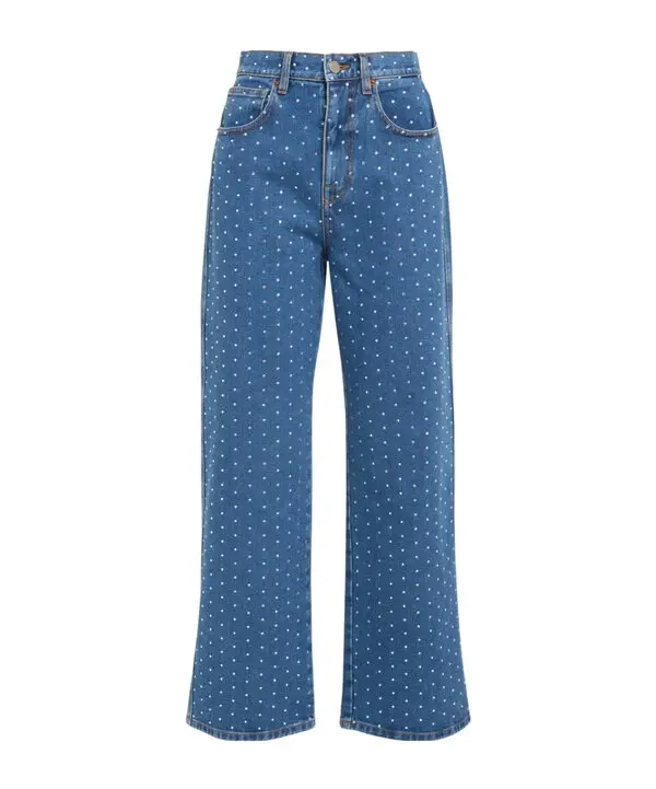 Giuseppe Di Morabito Crystal-embellished Denim Jeans