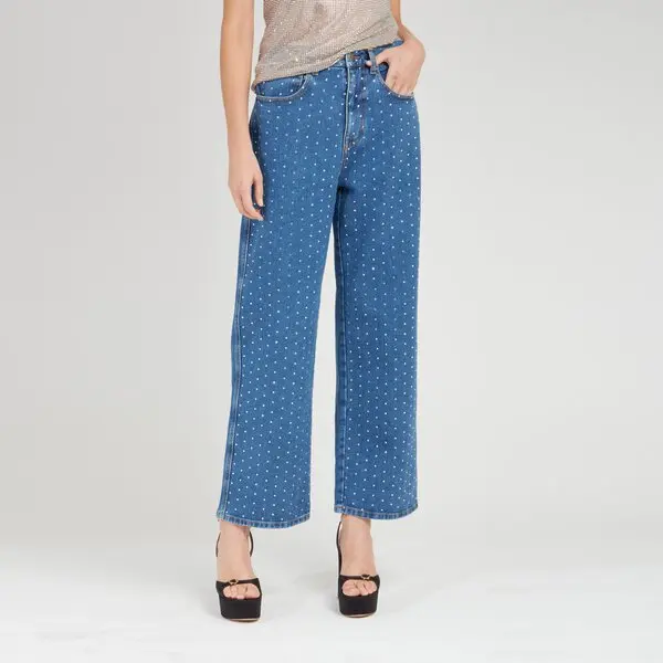 Giuseppe Di Morabito Crystal-embellished Denim Jeans
