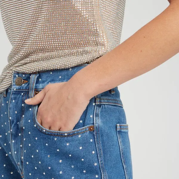 Giuseppe Di Morabito Crystal-embellished Denim Jeans