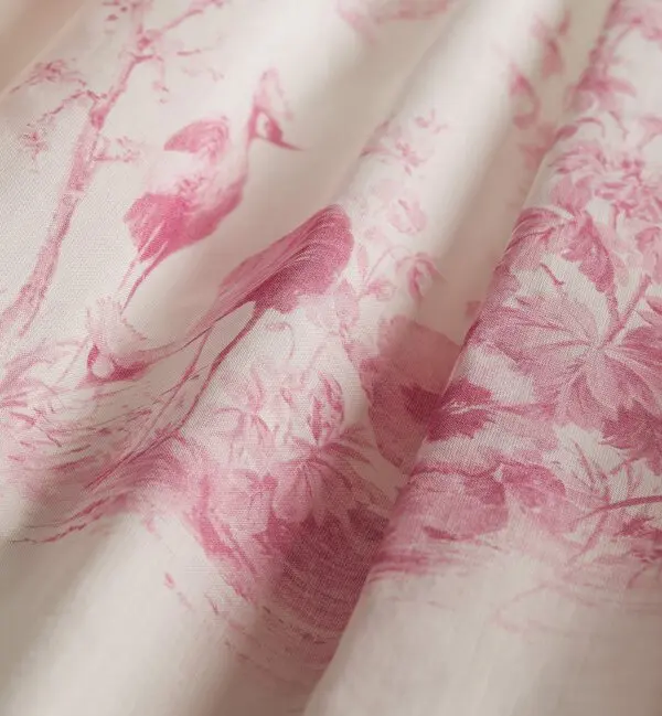 Dior Mid-length Flared Skirt With Toile De Jouy Floral Garden Motif