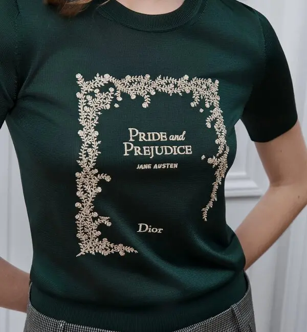 Dior Short-sleeved Fitted Sweater