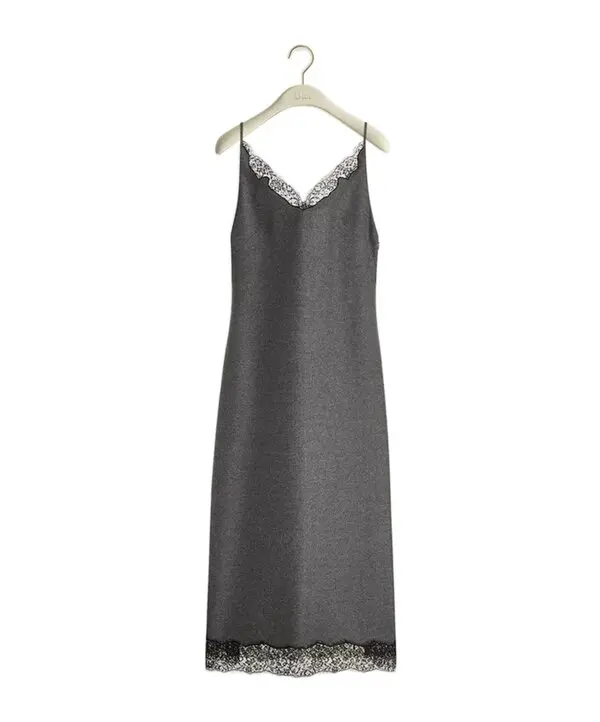 Dior Mid-length Straight Dress With Lace Details