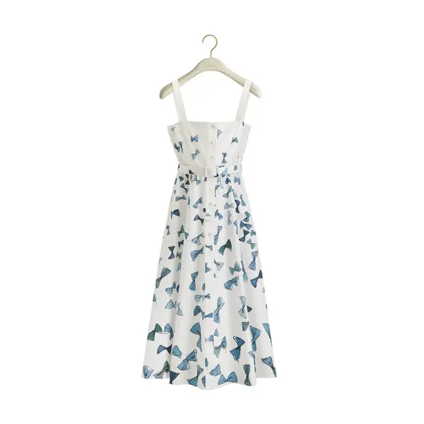 Dior Riviera Mid-length Belted Dress - White