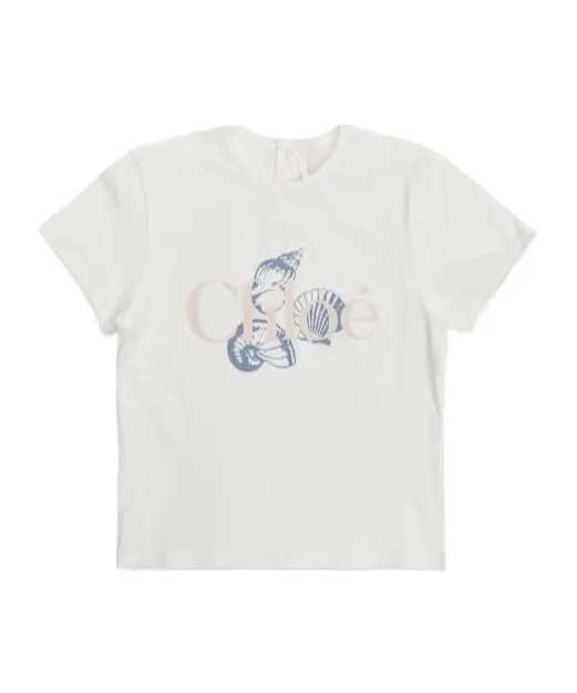 Chloé Seashell Logo Print T-shirt