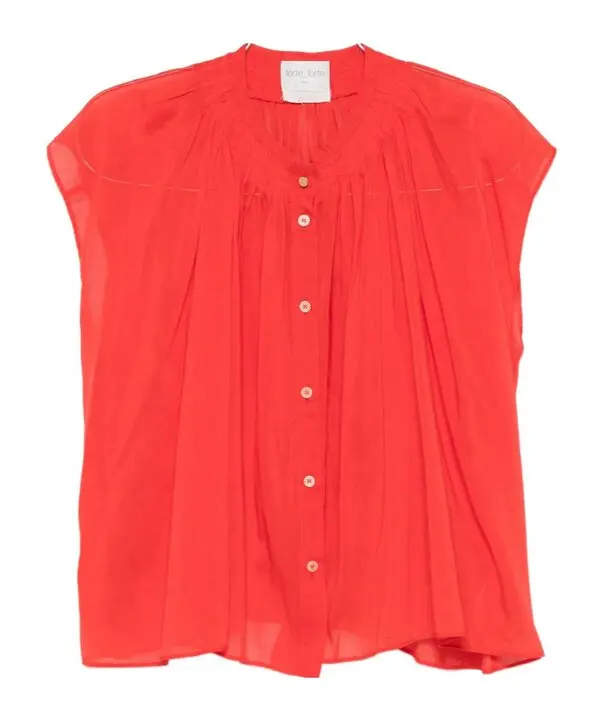 FORTE_FORTE Short Sleeve Button Shirt