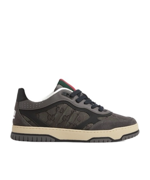 Gucci Low Top Sneakers With Interlocking G Detail - Grey