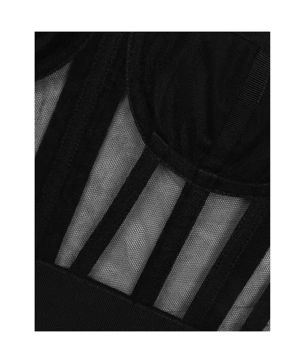 Dolce & Gabbana Cropped Boned Bodice Tank Top