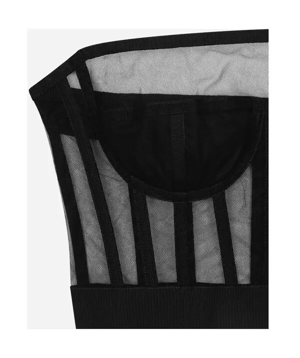 Dolce & Gabbana Cropped Boned Bodice Tank Top