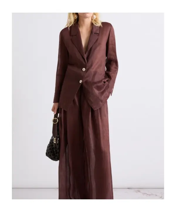 Marella Ramie Canvas Blazer