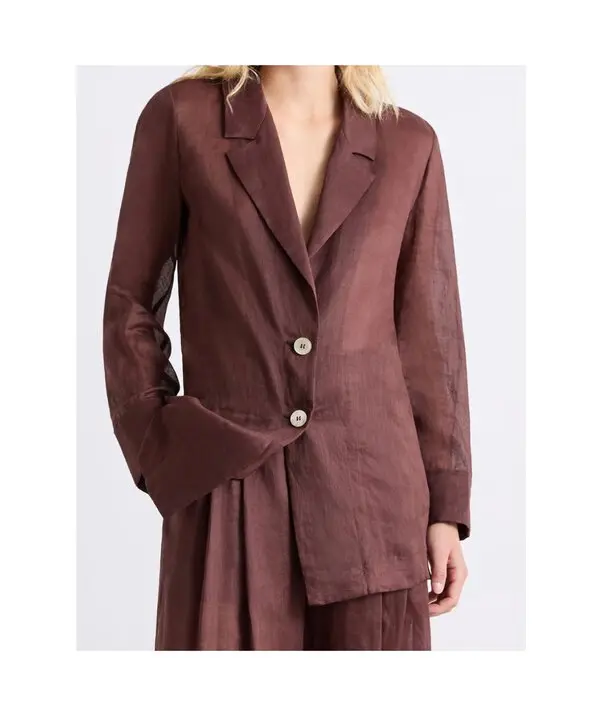 Marella Ramie Canvas Blazer