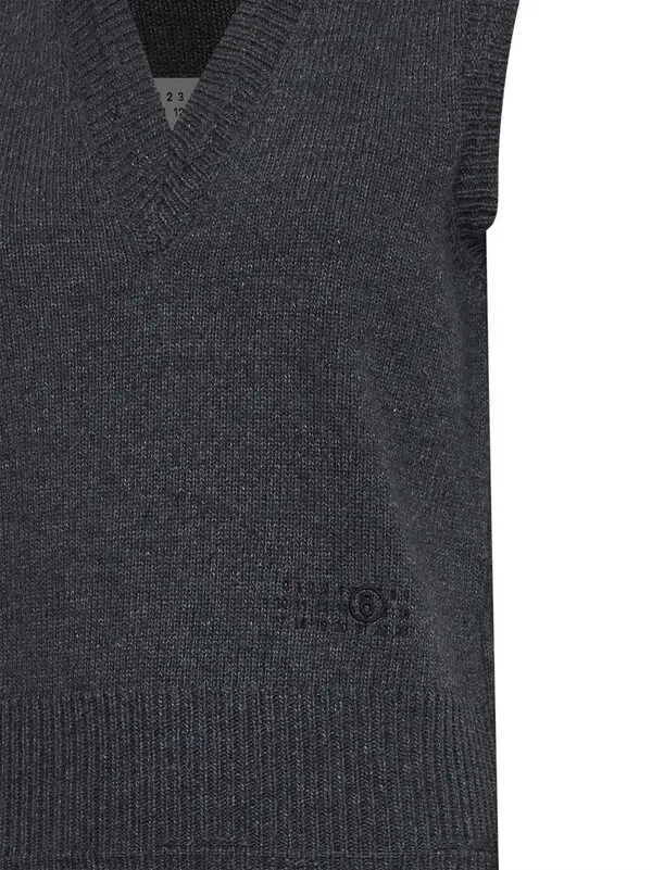 MAISON MARGIELA V-neck Knitted Vest