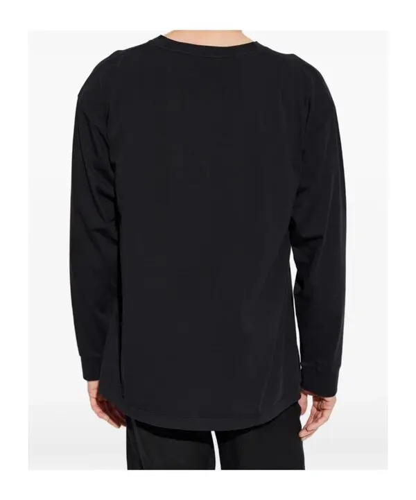 MAISON MARGIELA Long Sleeve Crewneck Sweatshirt With Logo Patch