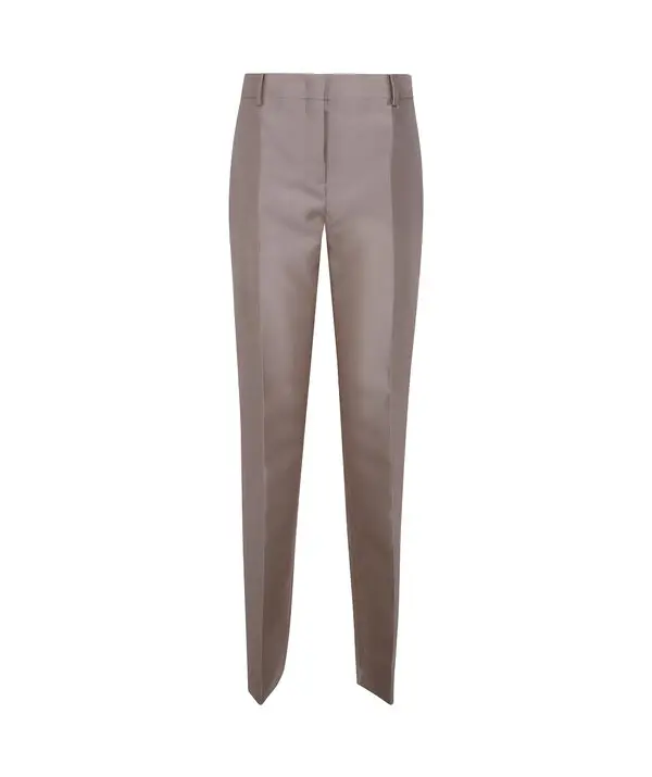 Alberta Ferretti Satin Tailored Trousers