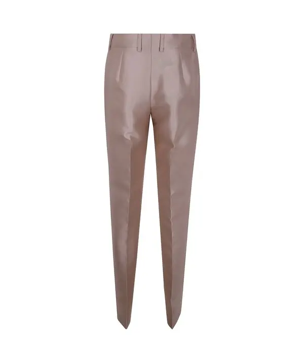 Alberta Ferretti Satin Tailored Trousers