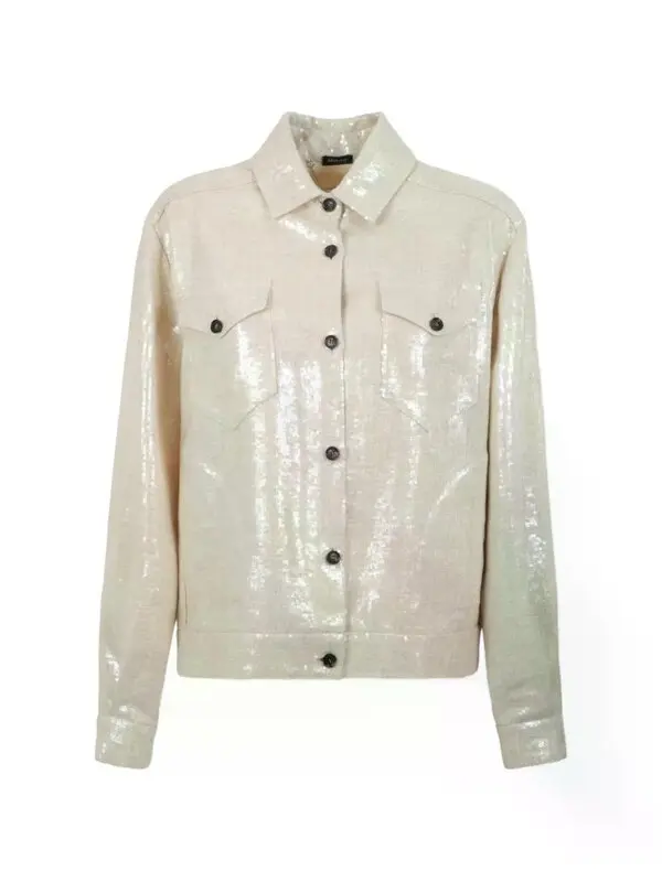 Kiton Sequin-embellished Straight-cut Jacket
