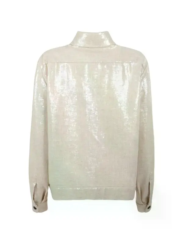 Kiton Sequin-embellished Straight-cut Jacket