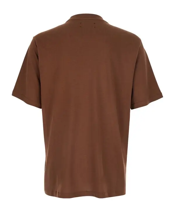 Amiri Script Logo Cotton T-shirt - Brown