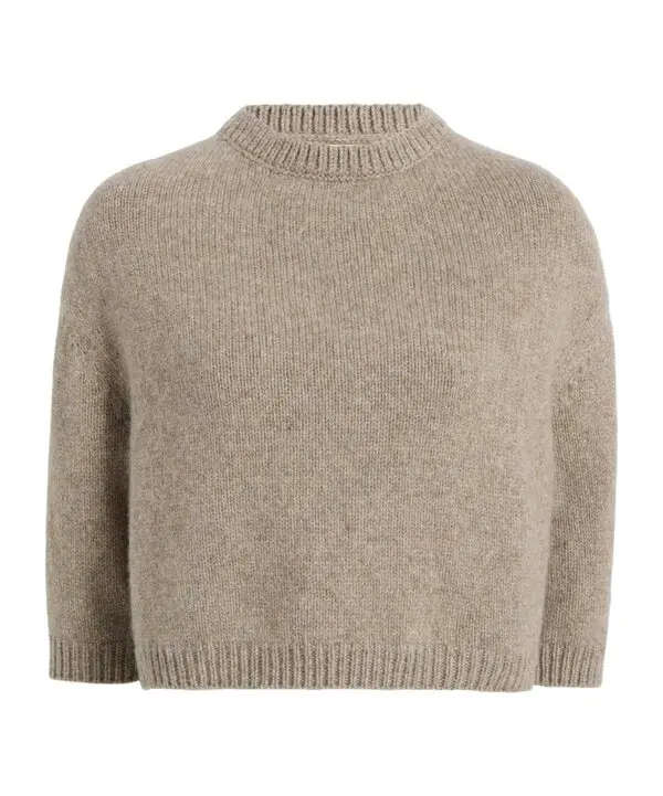 Khaite Sabina Crew-neck Sweater - Nude