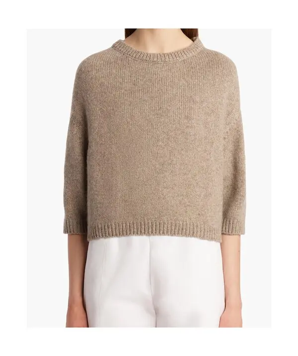 Khaite Sabina Crew-neck Sweater - Nude