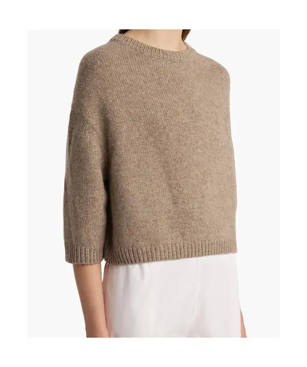 Khaite Sabina Crew-neck Sweater - Nude
