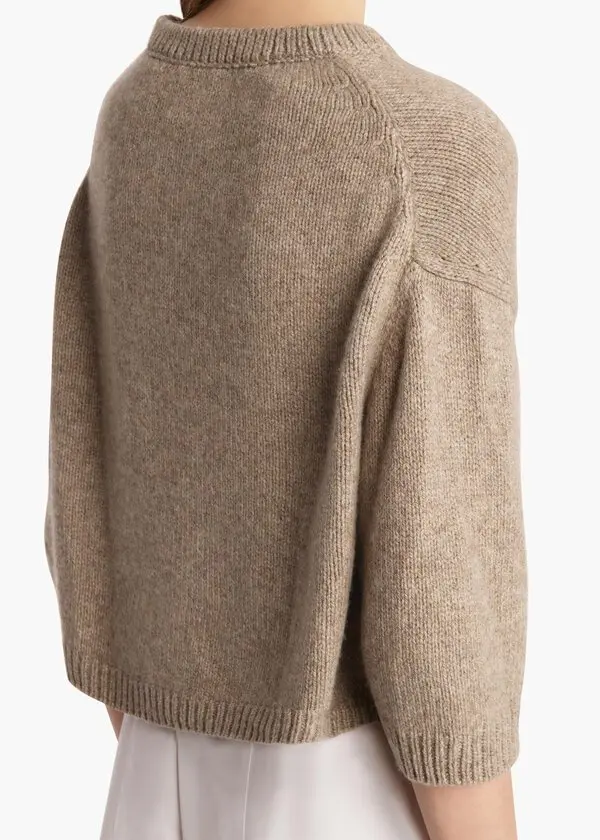 Khaite Sabina Crew-neck Sweater - Nude