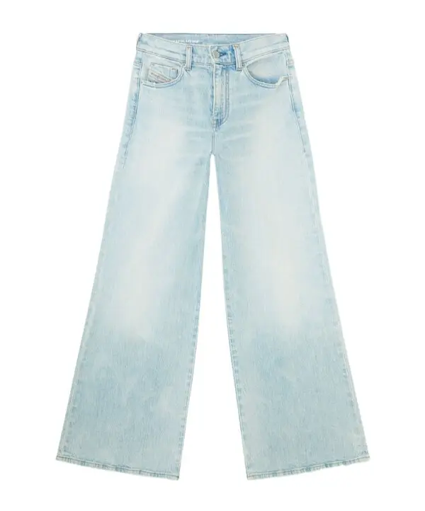 DIESEL® 1978 D-akemi Wide-leg Flared Jeans - Light Blue