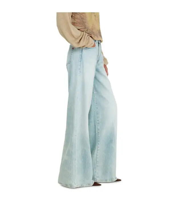DIESEL® 1978 D-akemi Wide-leg Flared Jeans - Light Blue