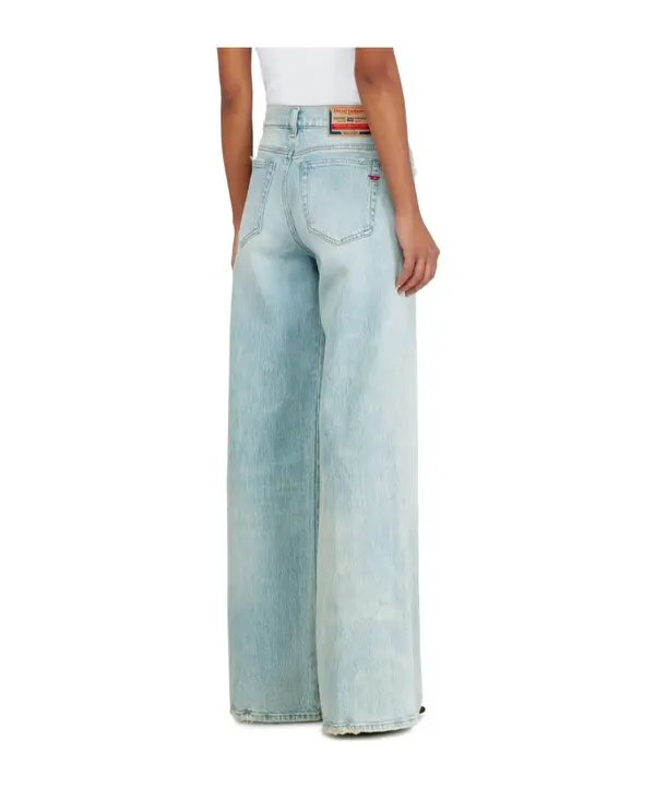 DIESEL® 1978 D-akemi Wide-leg Flared Jeans - Light Blue