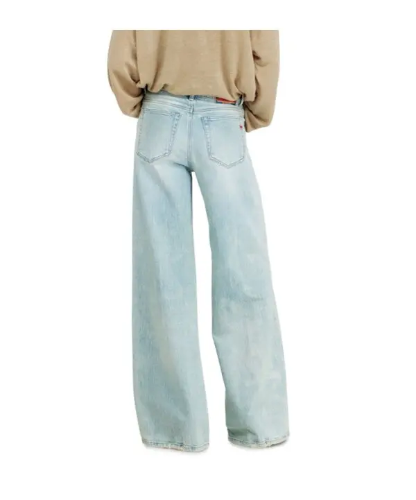 DIESEL® 1978 D-akemi Wide-leg Flared Jeans - Light Blue