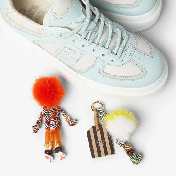 Fendi Match Platform Low-top Sneakers - Light Blue