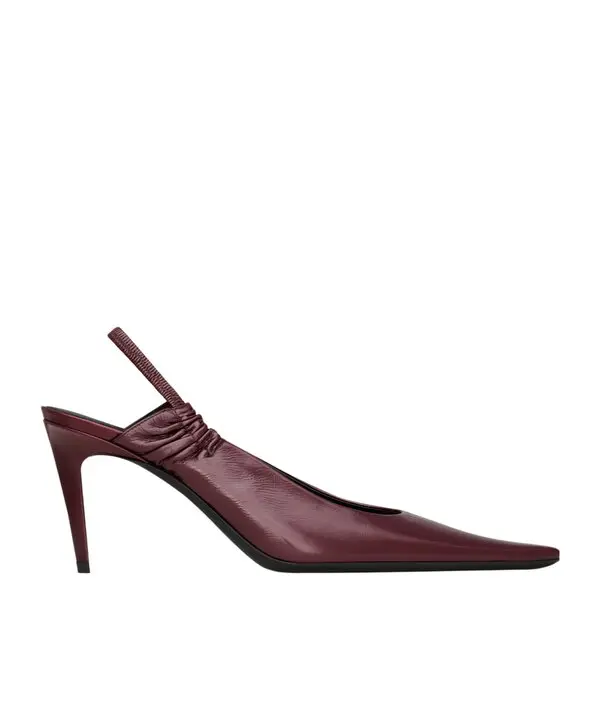 Saint Laurent Anne-marie Slingback Pumps - Bordeaux
