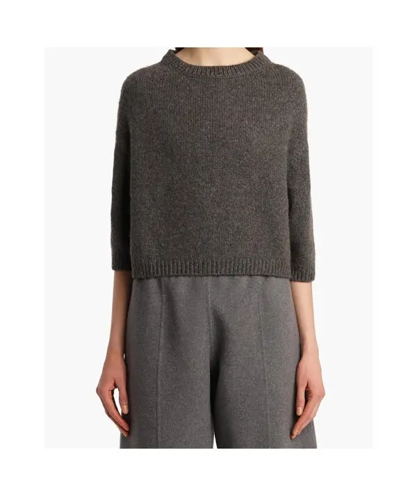Khaite Sabina Knitted Sweater - Stone Color