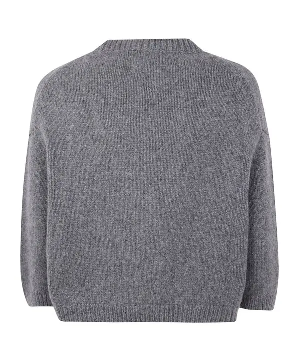 Khaite Sabina Knitted Sweater - Stone