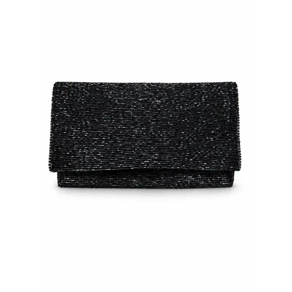 PICK HAPPY Steel Cut Beaded Clutch