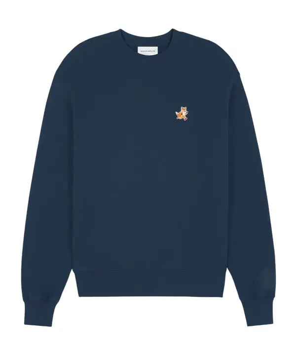 Maison Kitsuné Speedy Fox Crewneck Sweatshirt - Blue