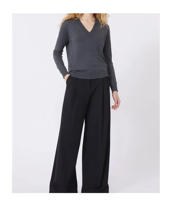 Max Mara Long-sleeved V-neck Sweater