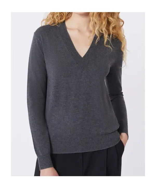Max Mara Long-sleeved V-neck Sweater