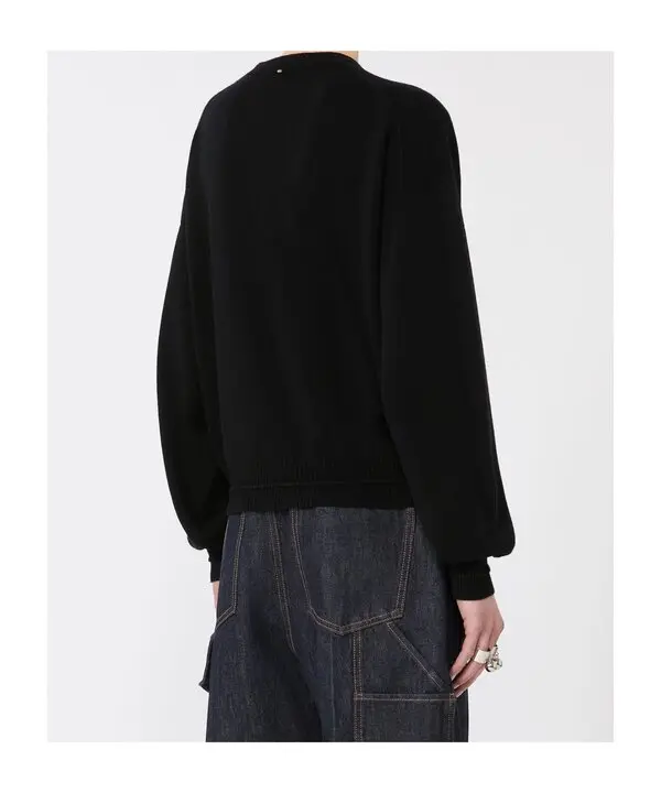 Sportmax V-neck Ribbed Long Sleeve Shirt