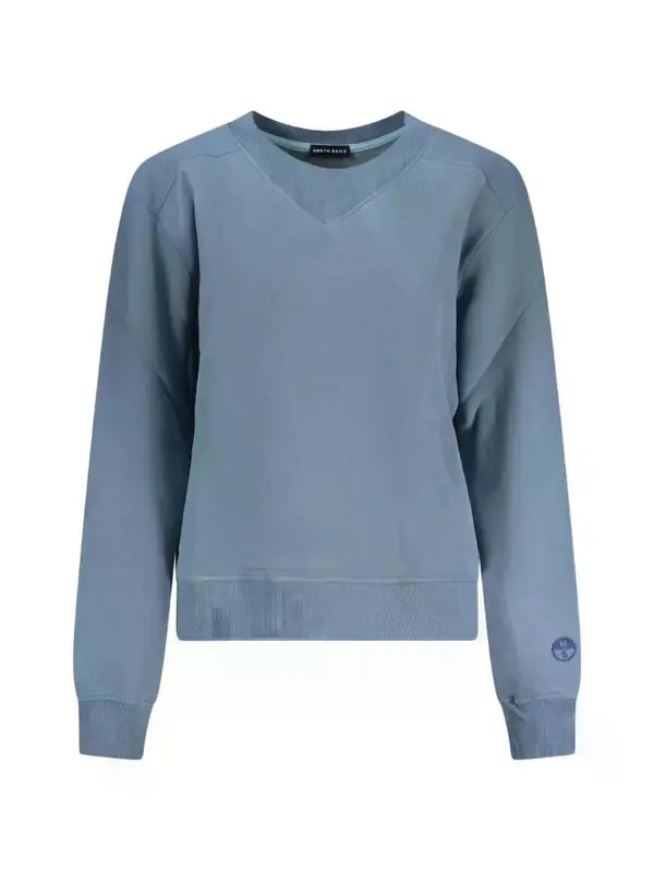 NORTH SAILS Logo Patch V-neck Sweater
