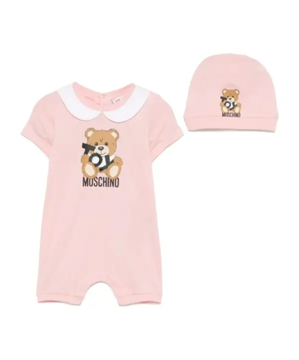 Moschino Teddy Bear Babygrow Set