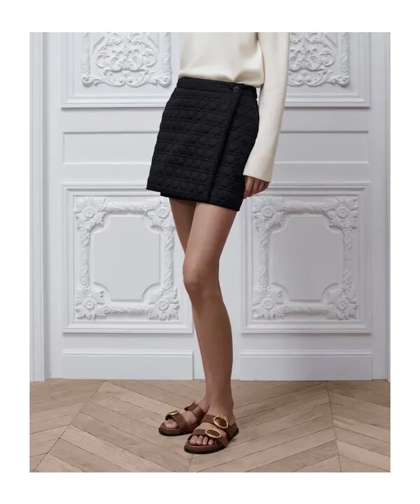 Dior Macrocannage Wrap Miniskirt