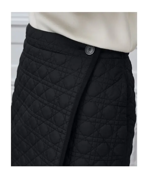 Dior Macrocannage Wrap Miniskirt
