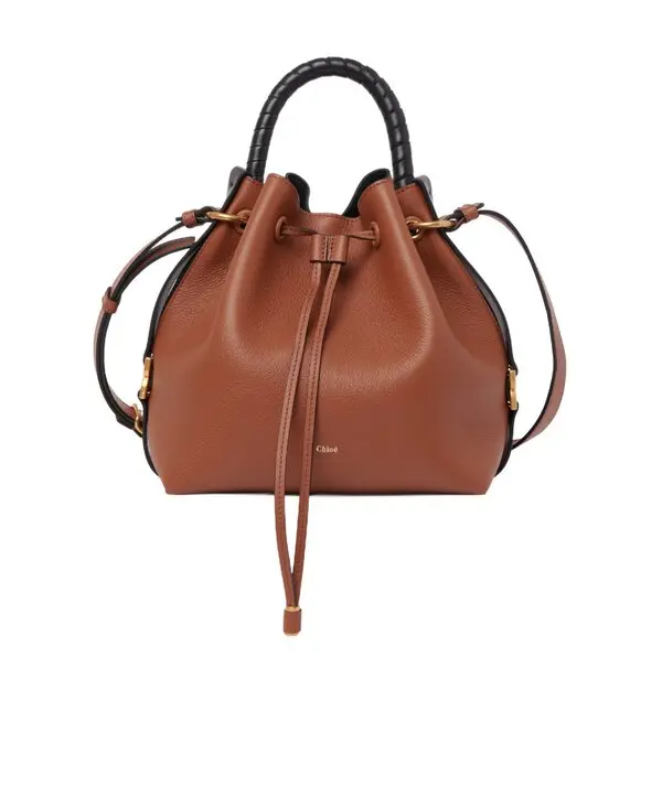 Chloé Marcie Drawstring Bucket Bag - Brown