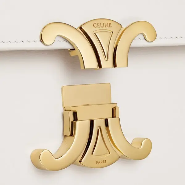 Celine Classique Triomphe Bag In Shiny Calfskin