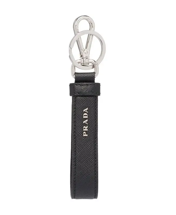 Prada Logo Plaque Keyring