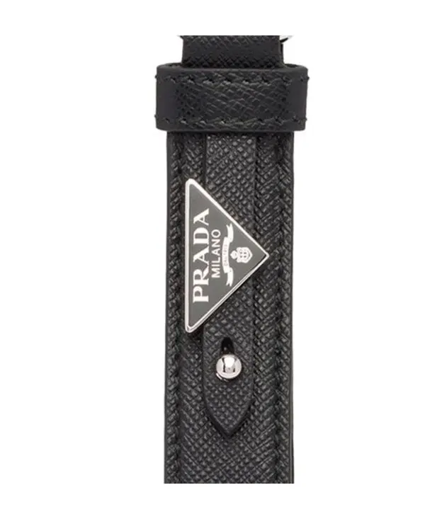 Prada Logo Plaque Keyring