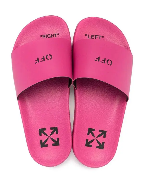 Off-White Arrows Logo Print Slides