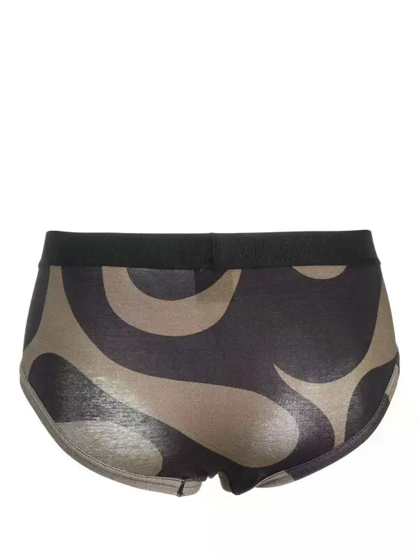 TOM FORD Logo Waistband Briefs - Black