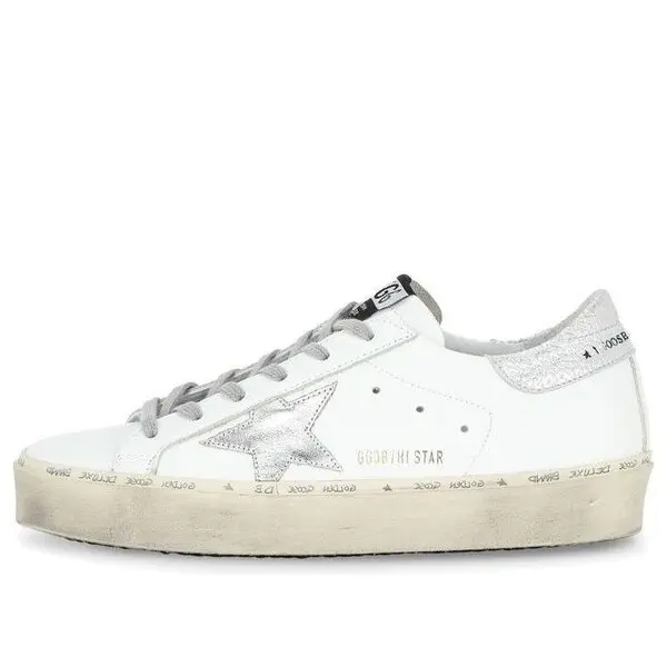 GOLDEN GOOSE Hi Star Sneakers - White/silver