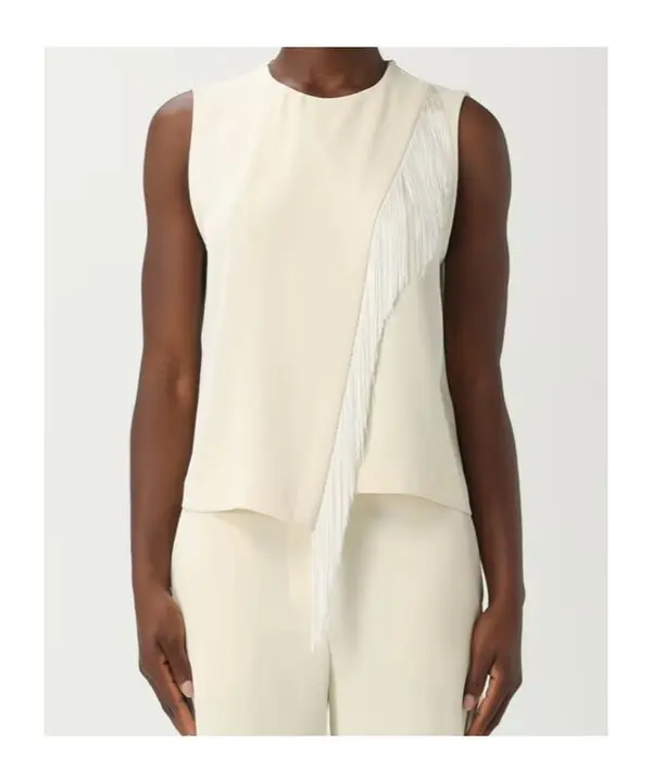 KAOS Sleeveless Tasseled Top